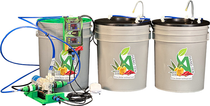 Hang-Ten 4-Bucket Medium-Pressure Aeroponic System - Aero-Gro
